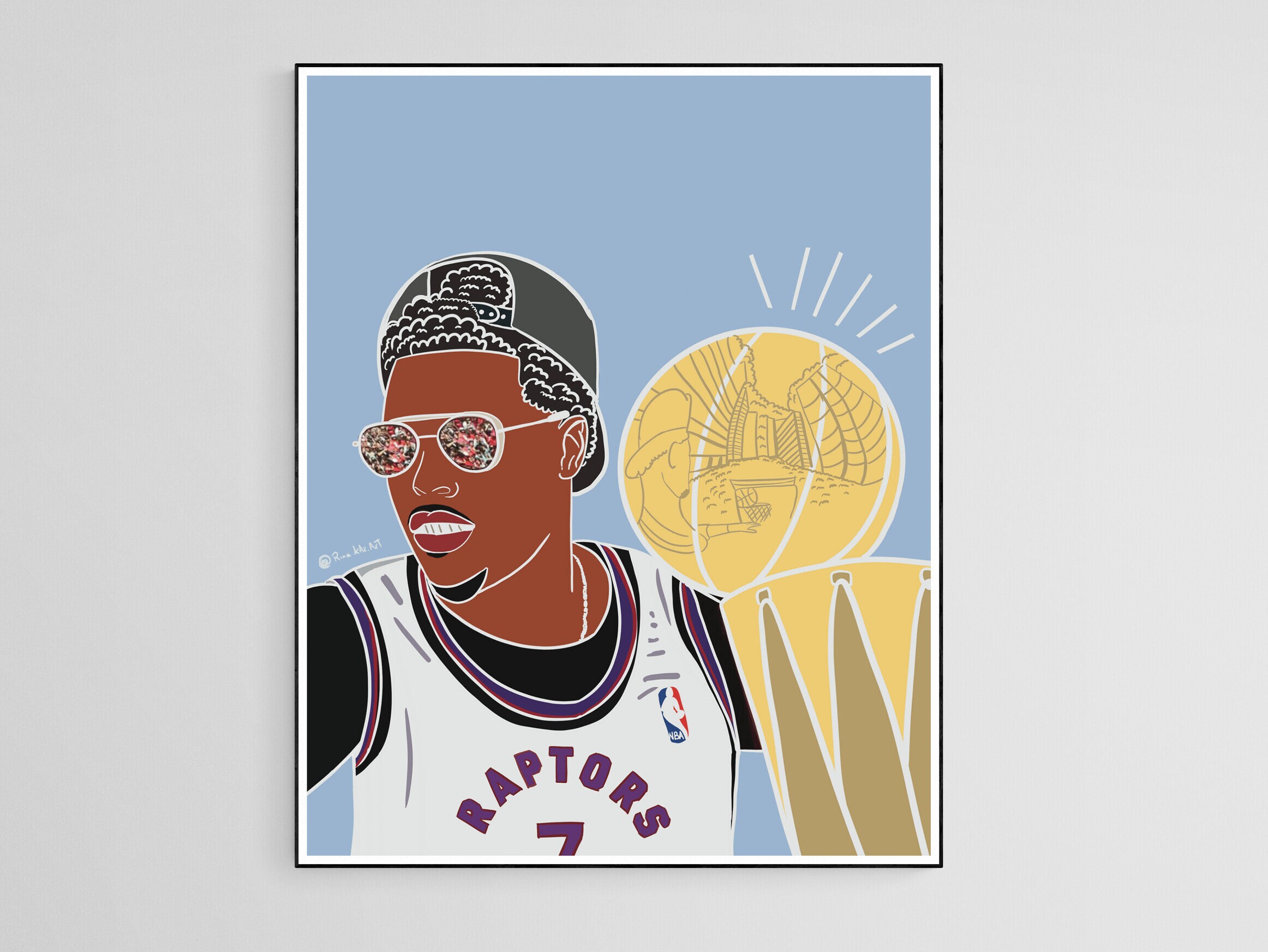 Kyle Lowry Art Print, Kyle Lowry Poster, Kyle Lowry Illustration ...