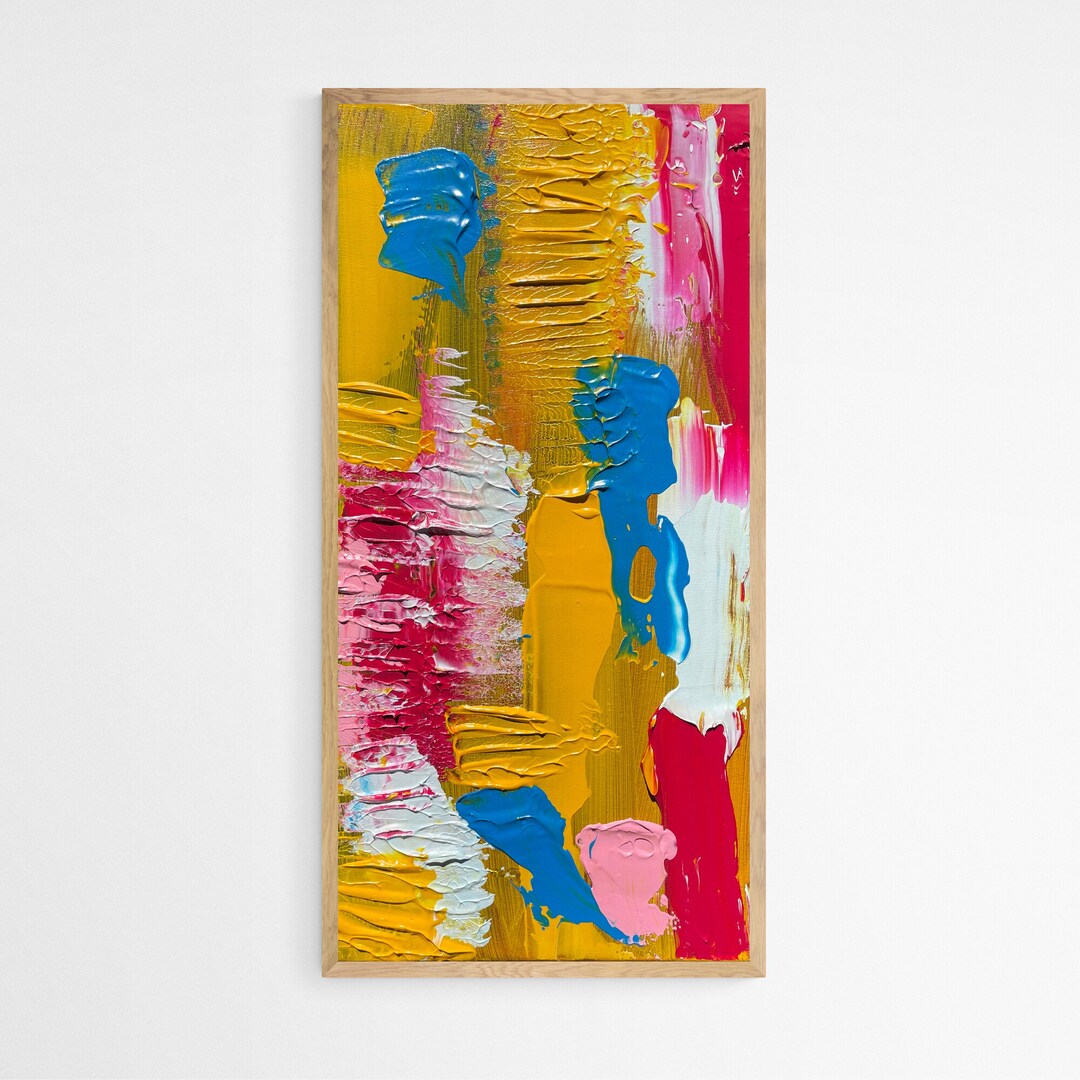 3D Spring Color Abstract Painting, Textured Art, Original Home Decor ...