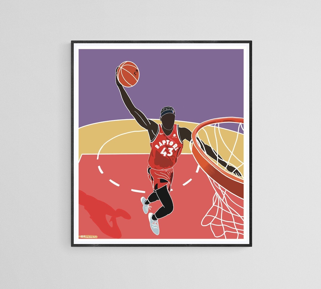 Pascal Siakam Art Print, Nba 2019 Champions, Toronto Raptors Poster ...