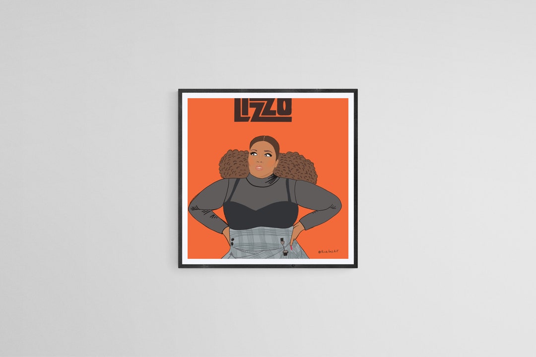 Lizzo Art Print, Lizzo Poster, Valentine's Day Gift, Good as Hell Lizzo ...