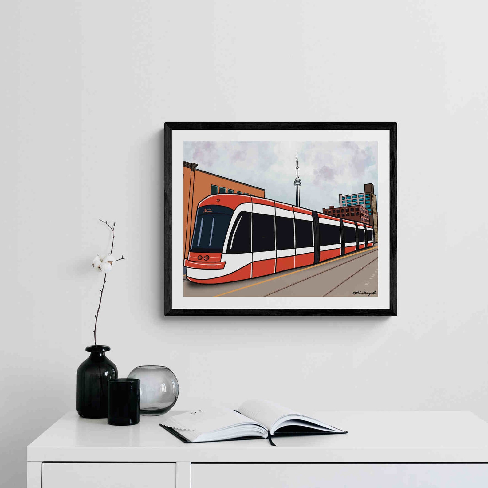 Toronto Street Art Toronto Streetcar Print TTC Memorabilia | Etsy