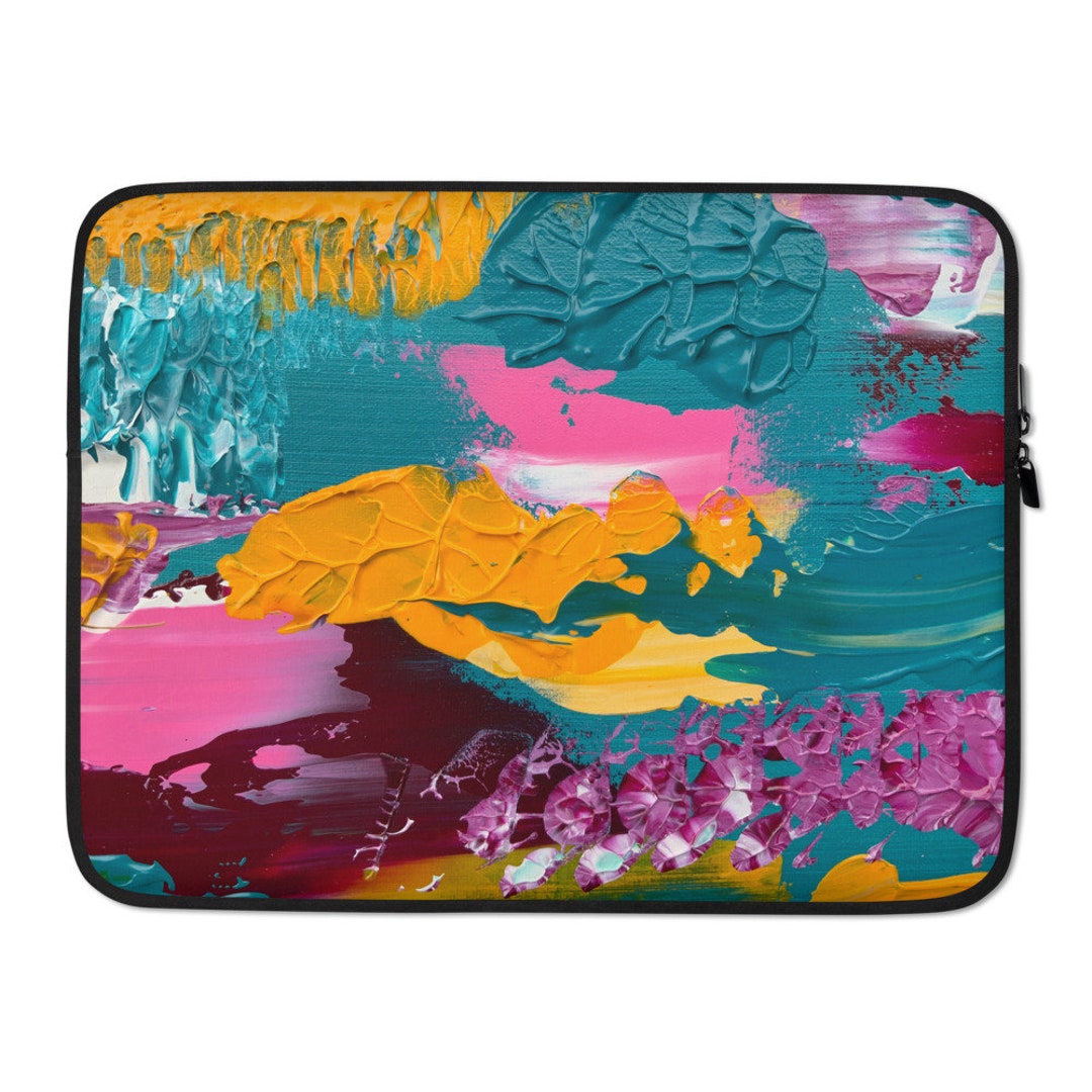 Colorful Laptop Case, LGBTQ Gift, Unique Art Lover's Gift, Abstract Art ...