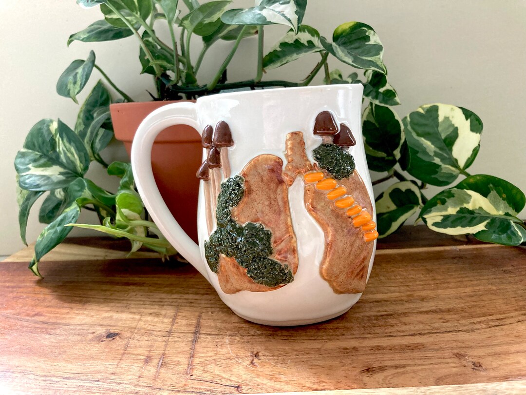 Cottagecore Pottery, the Last of Us, Lung Mushroom Mug - Etsy