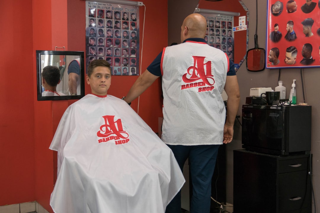 Custom Barber Smocks Sleeveless! Your Brand. Your Style. Embroidery is ...