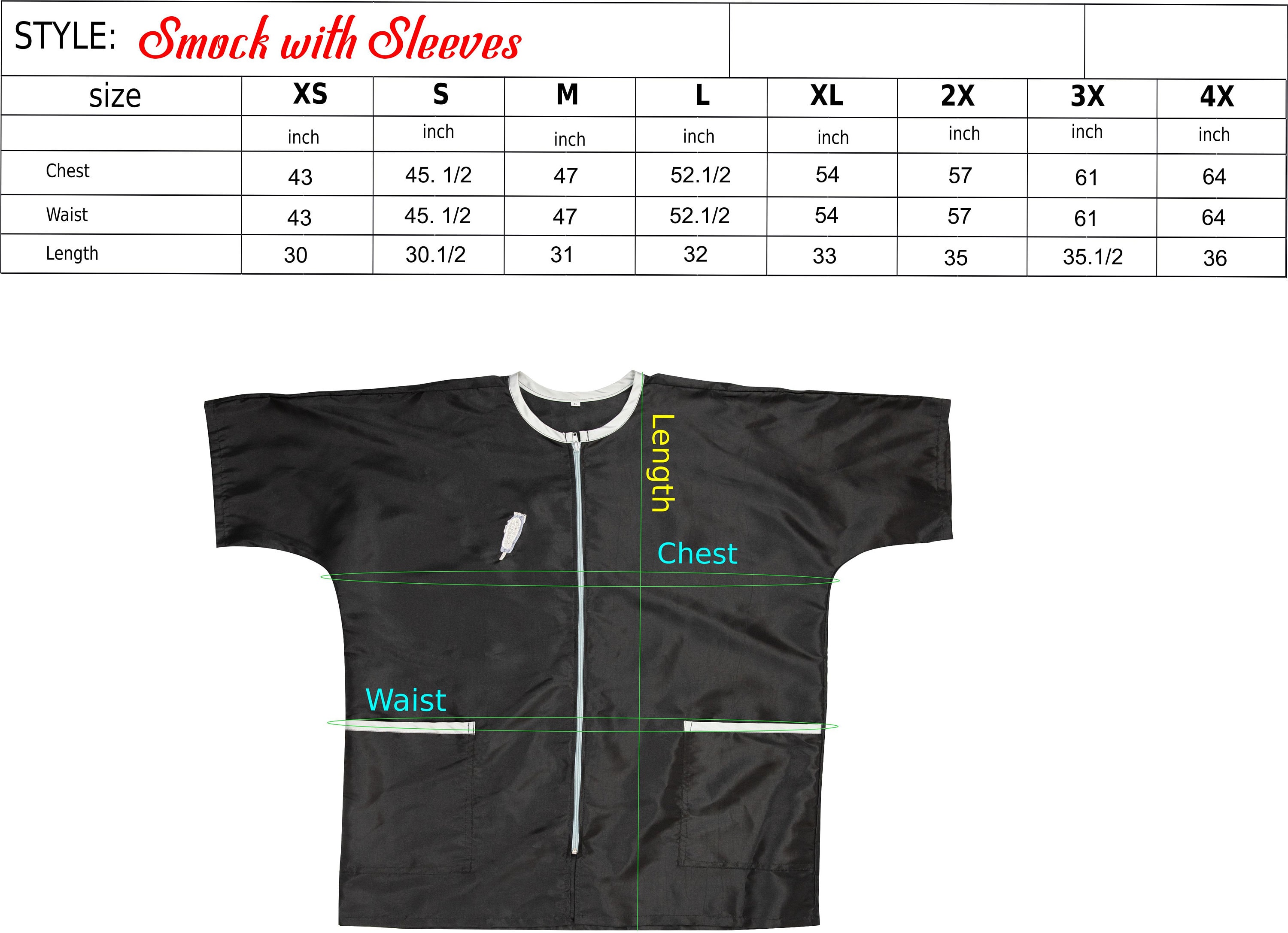 Barber Smock with sleeve is sold as is If you request for | Etsy