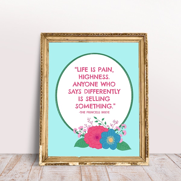 Princess Bride Quote - Etsy