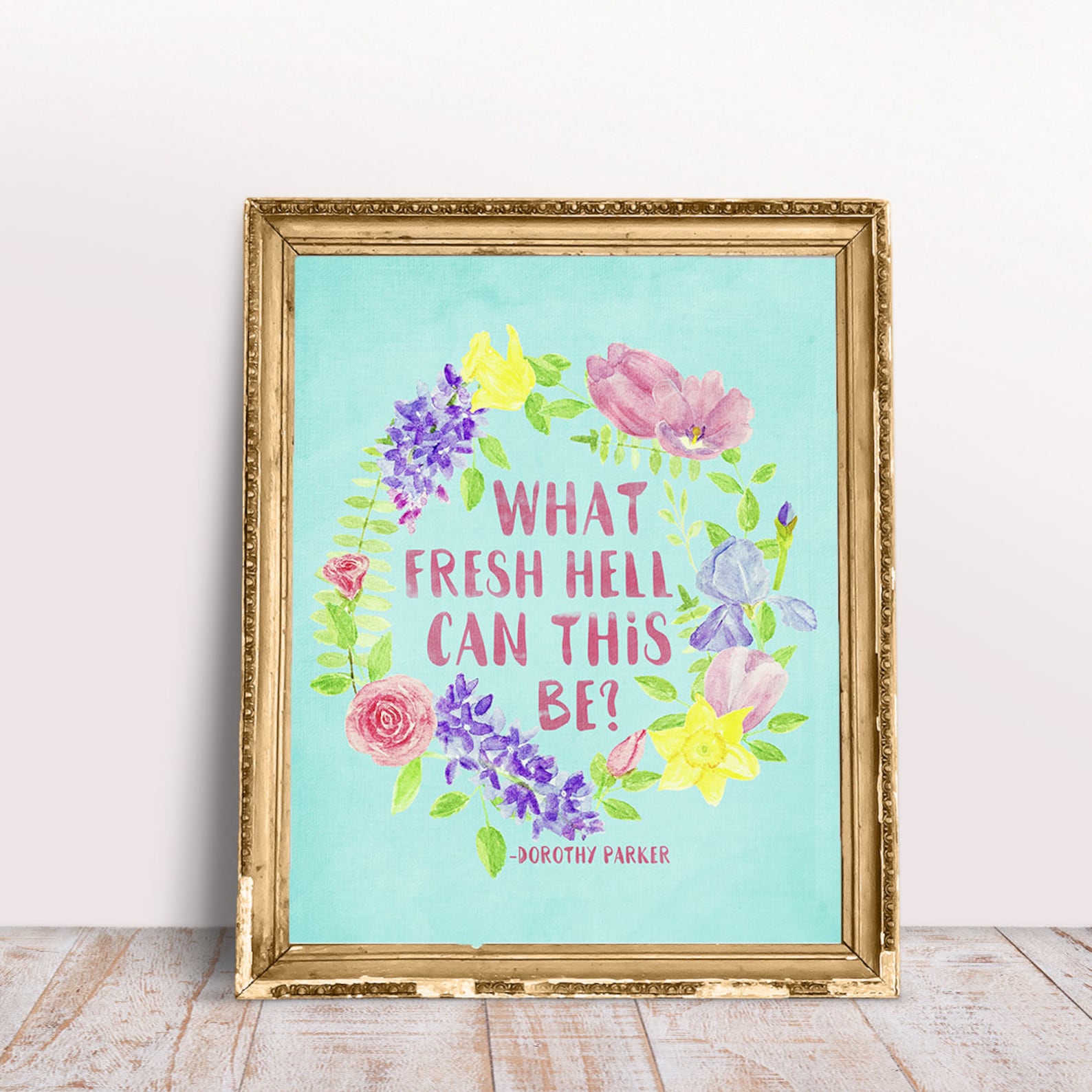 Dorothy Parker Quote - What Fresh Hell Can This Be? - Literature ...