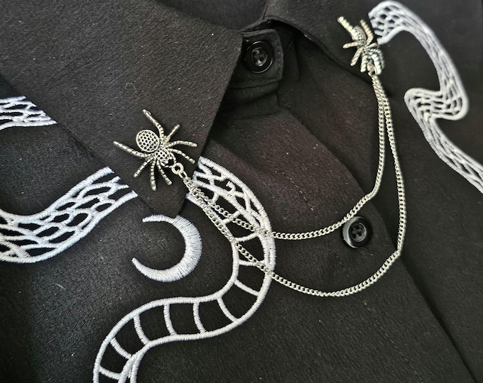 Spider Pins, Collar Brooch, Lapel Pins, Sweater Clips, Men's Jewelry ...