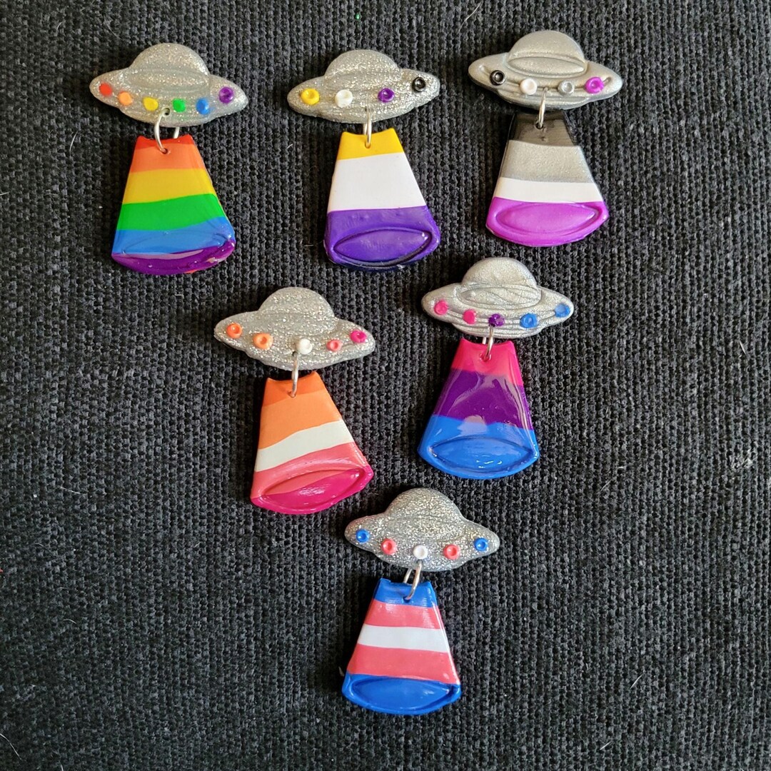Pride Pins. Pride Flag UFO Pins. Queer Pins. Bi, Trans, Enby, Ace. Lesbian. Pride Pin Fun. Pride ...