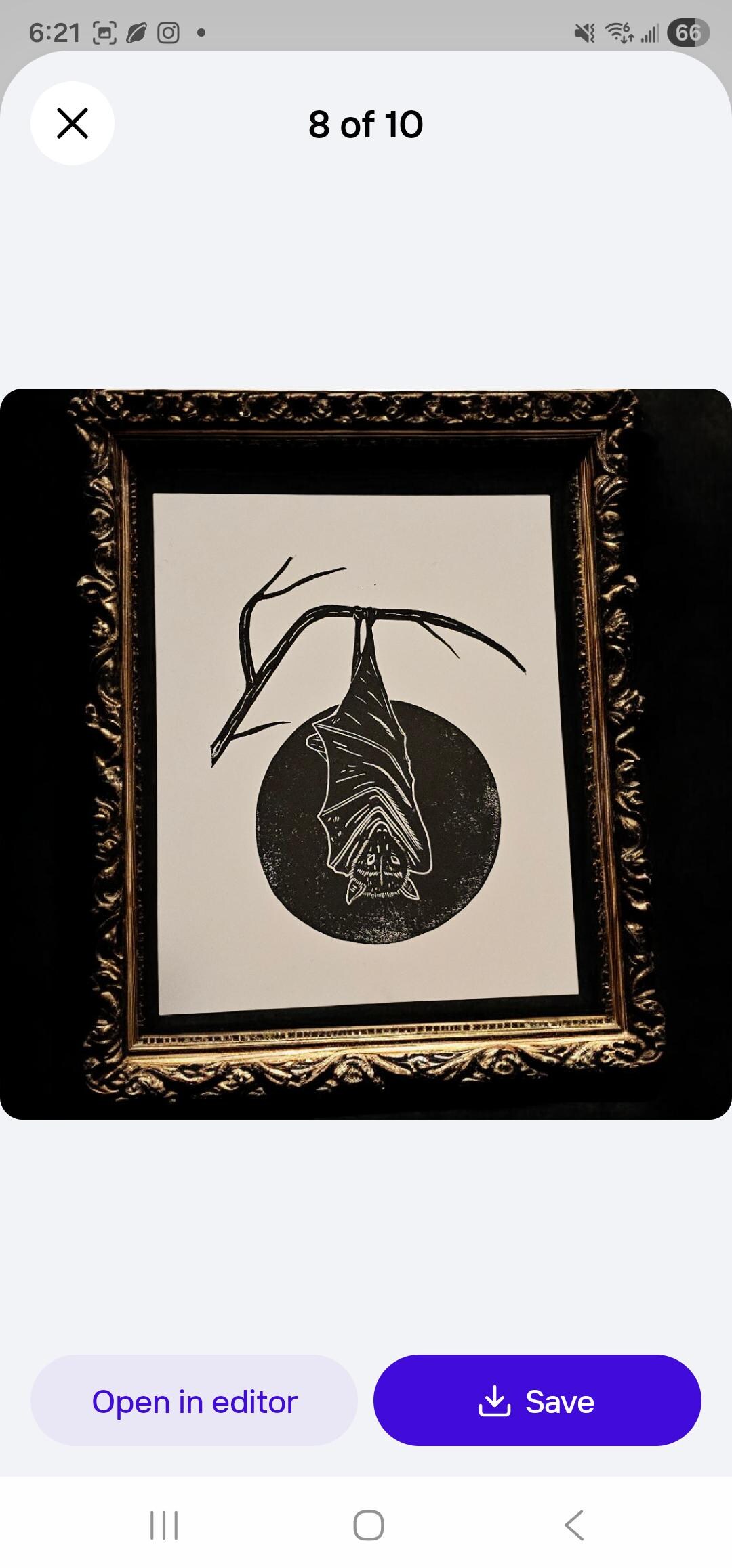 Bat Linocut Print. Gothic Home Decor. Bat and Moon Print. Gothic Wall ...