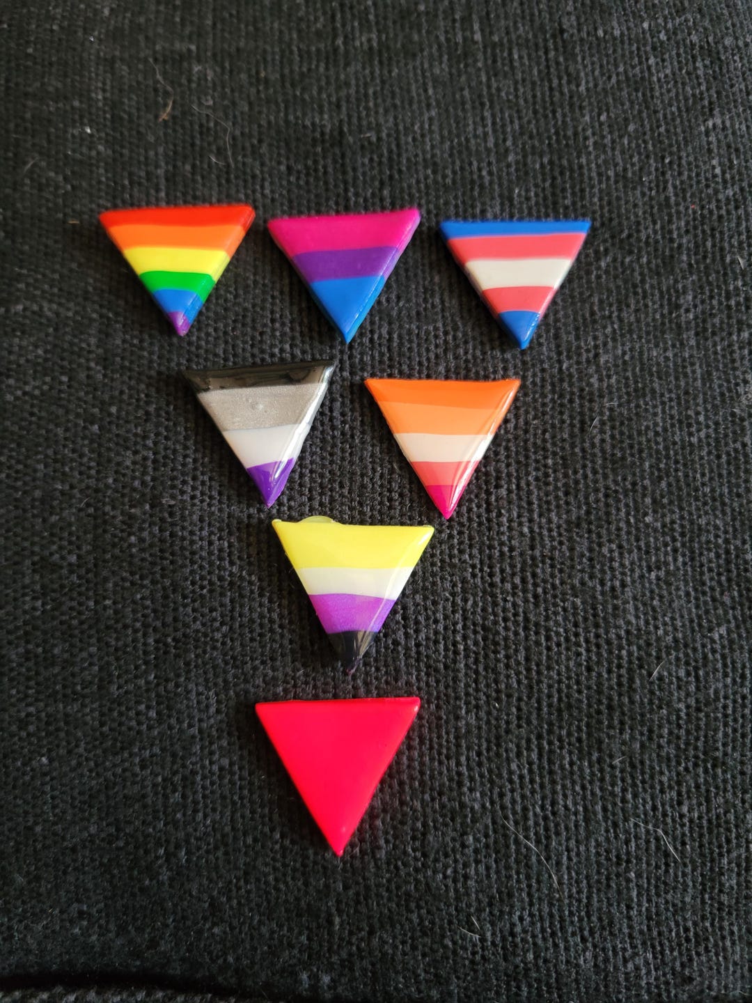 Queer Pins. Pride Pin. Pride Triangle. Pride Flag Pins. Upside Down ...