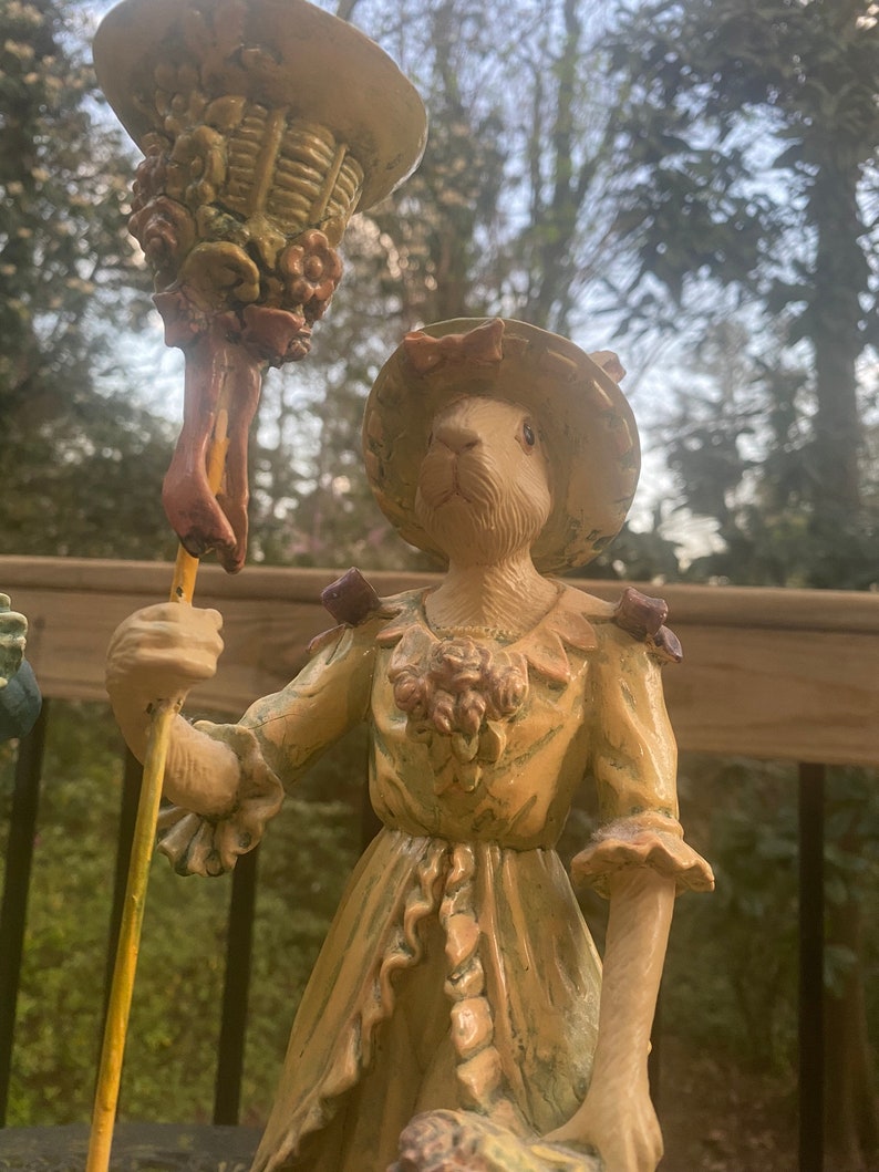 Vintage Mark Roberts Collection Standing Rabbit, Bunny Figurines ...