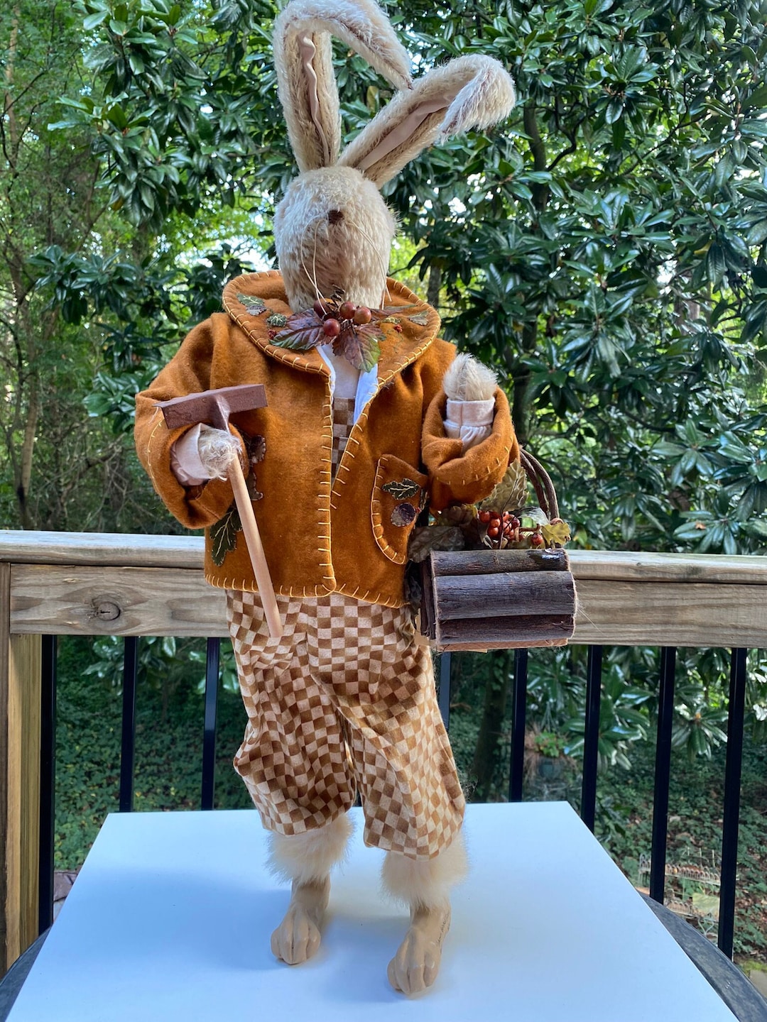 Vintage Bethany Lowe Mohair Rabbit: Autumn Harvest Limited Edition #5/ ...