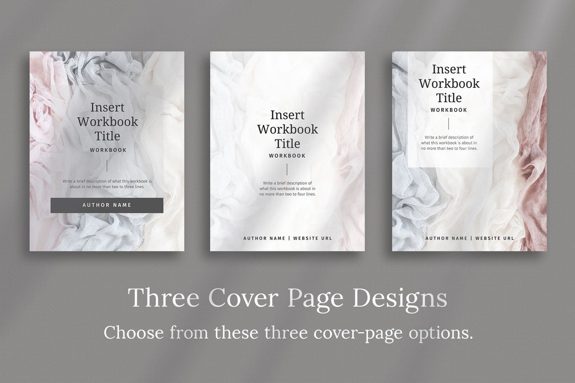 SILVER Canva Workbook Template With Worksheets Checklists - Etsy