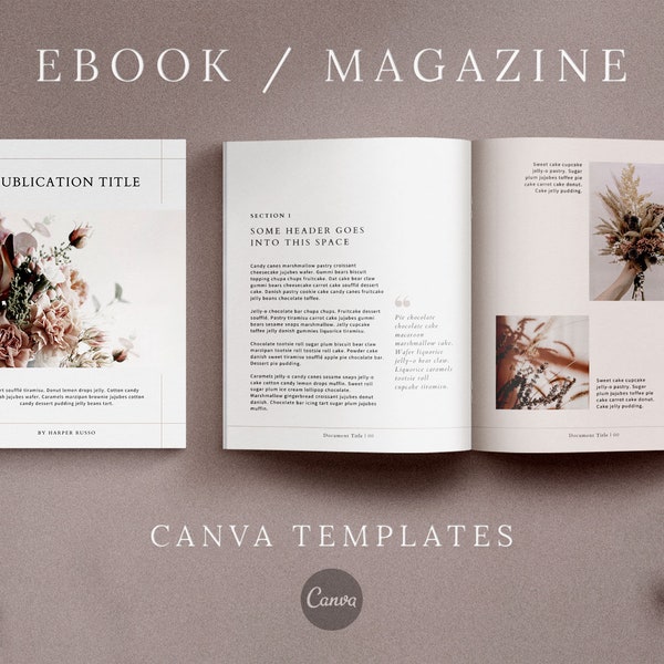 Instagram Magazine Template - Etsy