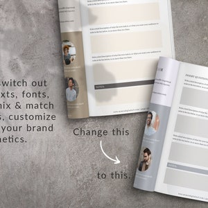 MINK Canva Workbook Template Bundle With Worksheets, Checklists, About ...