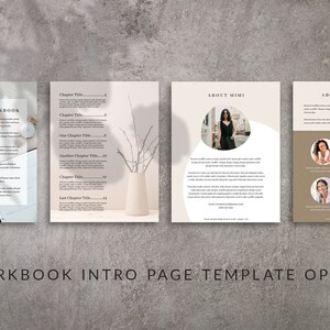 MINK Canva Workbook Template Bundle With Worksheets, Checklists, About ...