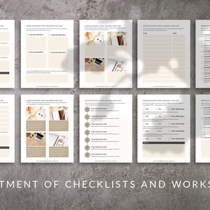 MINK Canva Workbook Template Bundle With Worksheets, Checklists, About ...