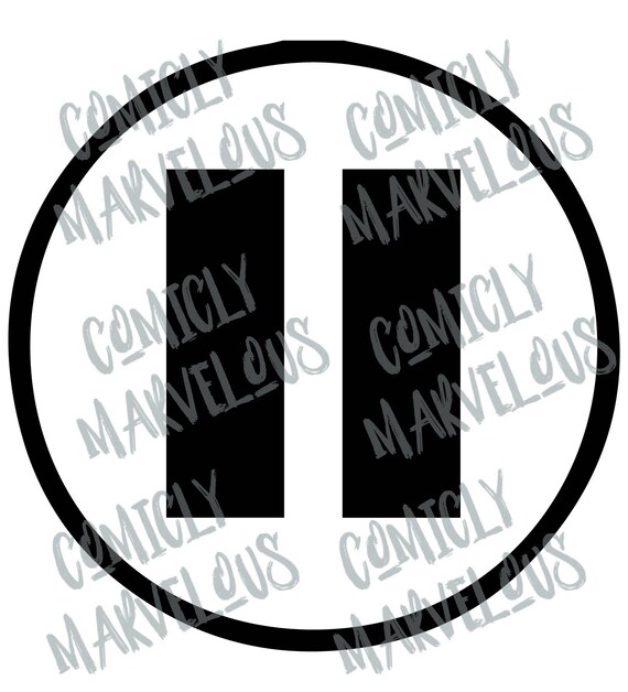 Music Pause Button Vector Digital Download Svg Png Eps | Etsy