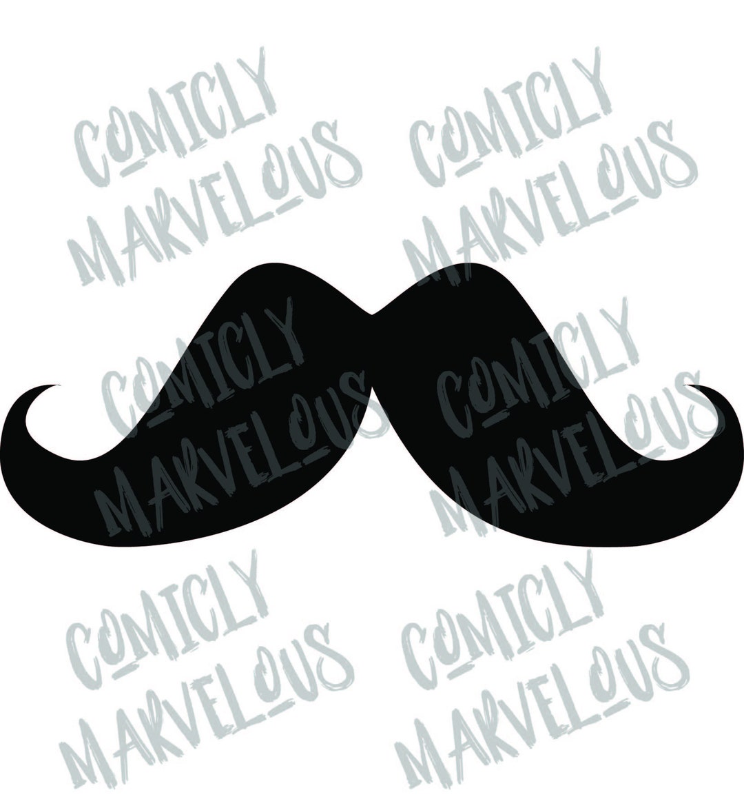 Mustache Vector Digital Download - Svg, Png, Eps, Dxf, Jpg - Etsy UK