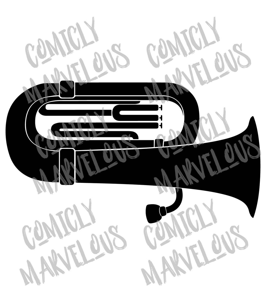 Simple Tuba Logo Vector Digital Download Svg, Png, Eps, Dxf, Jpg - Etsy ...