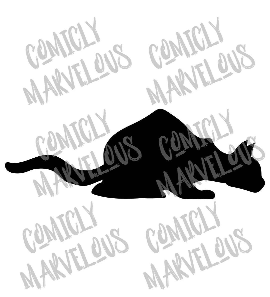 Simple Cat Silhouette Logo Vector Digital Download Svg, Png, Eps, Dxf ...