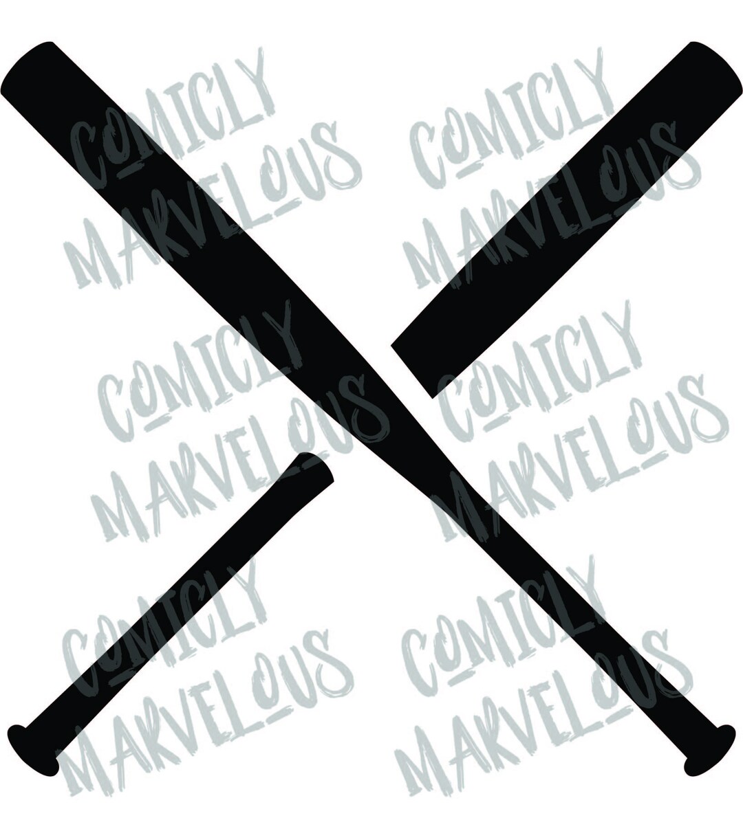 Crossed Baseball Bats Logo Vector Digital Download - Svg, Png, Eps, Dxf ...