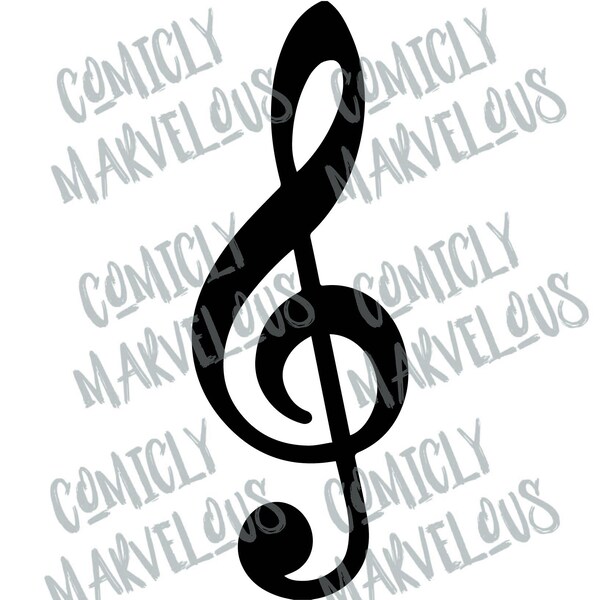Treble Clef - Etsy