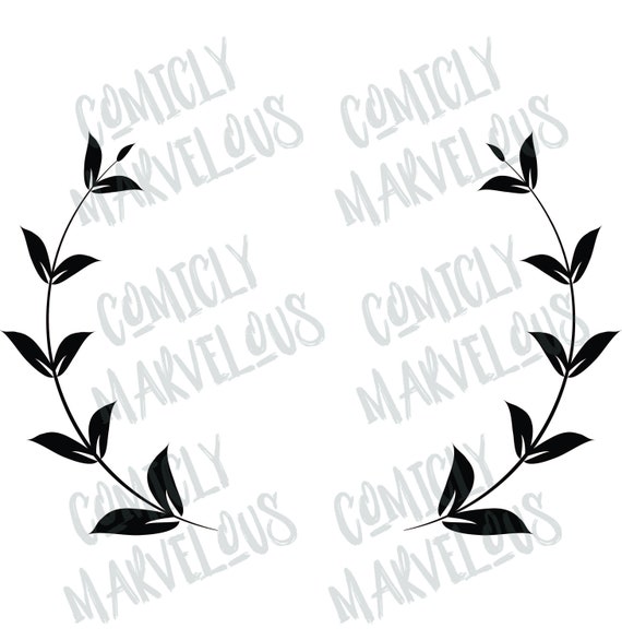 Leaf Frame Vector Digital Download Svg Png Eps Dxf Jpg | Etsy