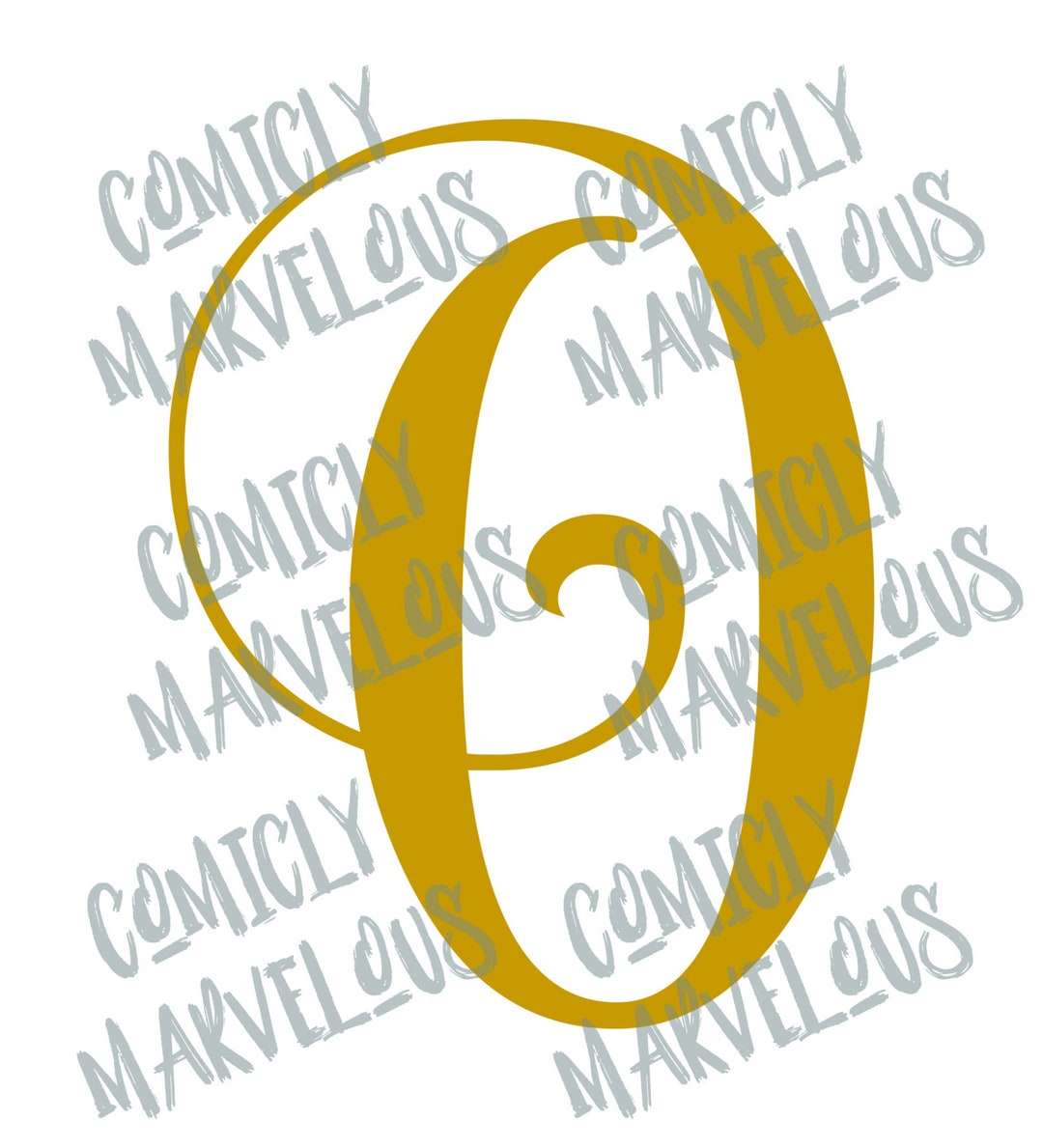 Stylized Letter O Vector Digital Download - Svg, Png, Eps, Dxf, Jpg ...
