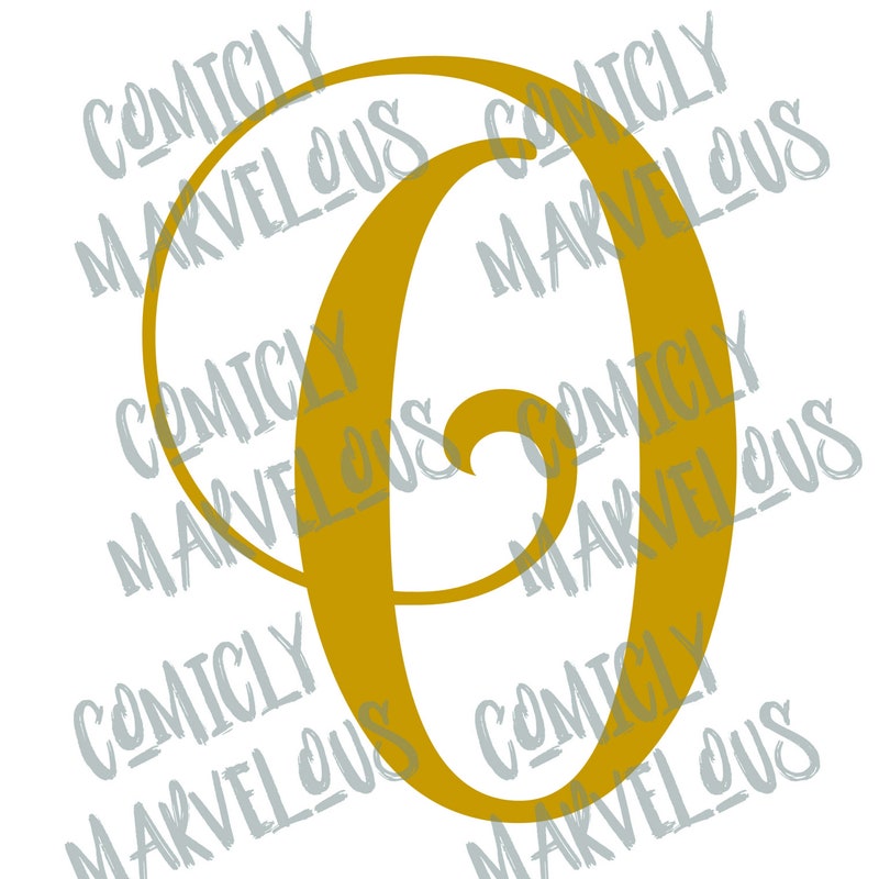 Fancy Letter O - Etsy