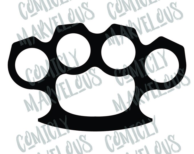 Brass Knuckles Vector Digital Download Svg Png Eps Dxf - Etsy