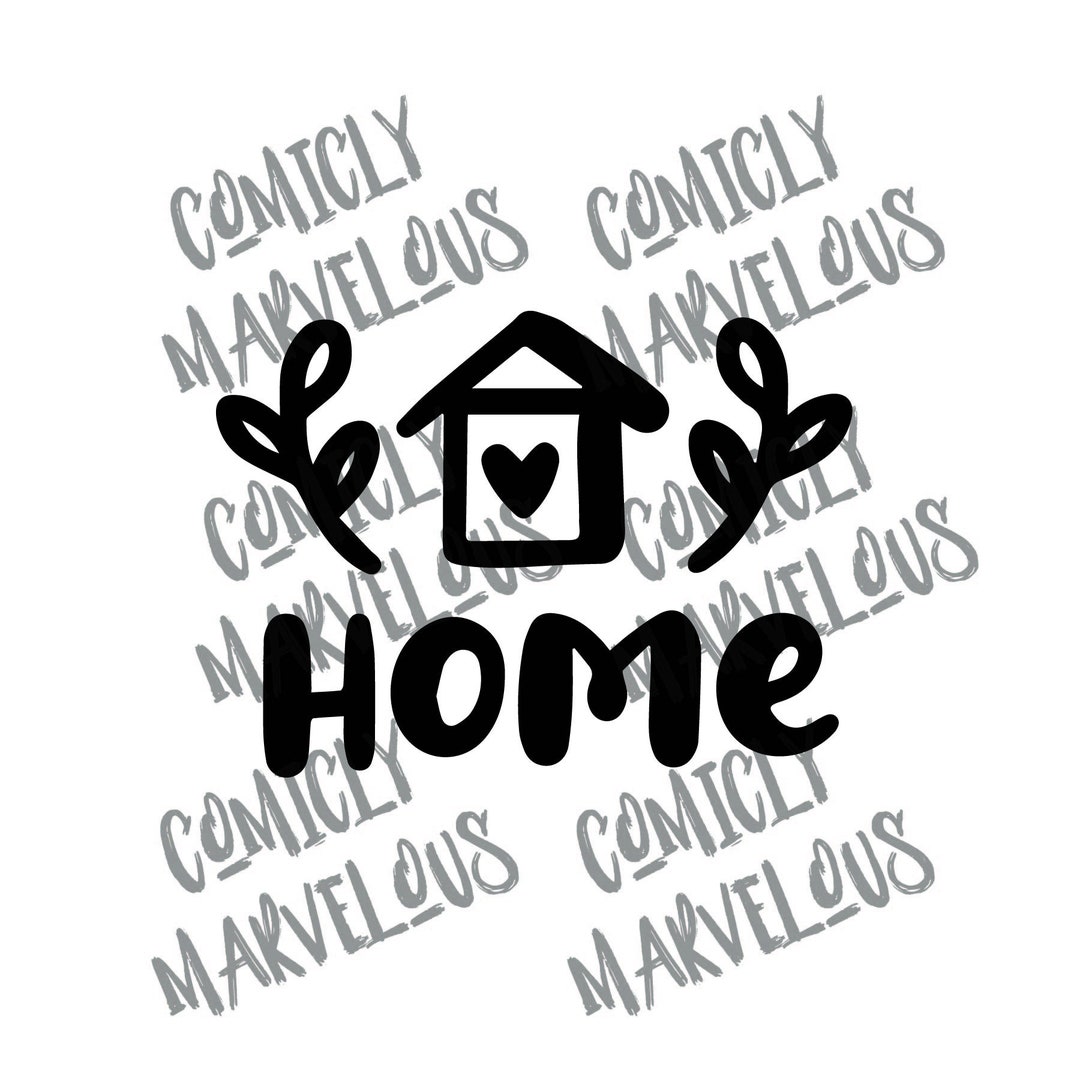 Cute Home Vector Digital Download - Svg, Png, Eps, Dxf, Jpg - Etsy