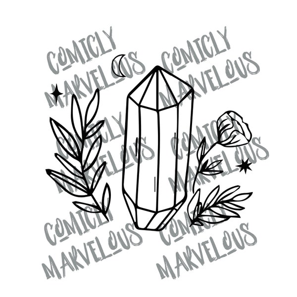 Crystal Line Drawing Svg - Etsy