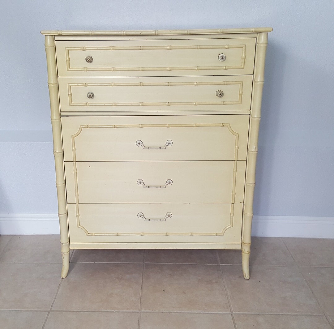Dixie Faux Bamboo Chest of Drawers Allegro - Etsy