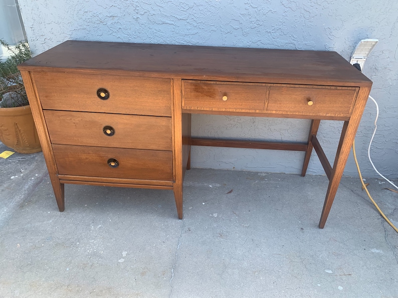 Basic Witz Mid Century Modern Desk and Chair Set - Etsy