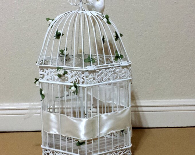 White Metal Bird Cage Wedding Decor - Etsy