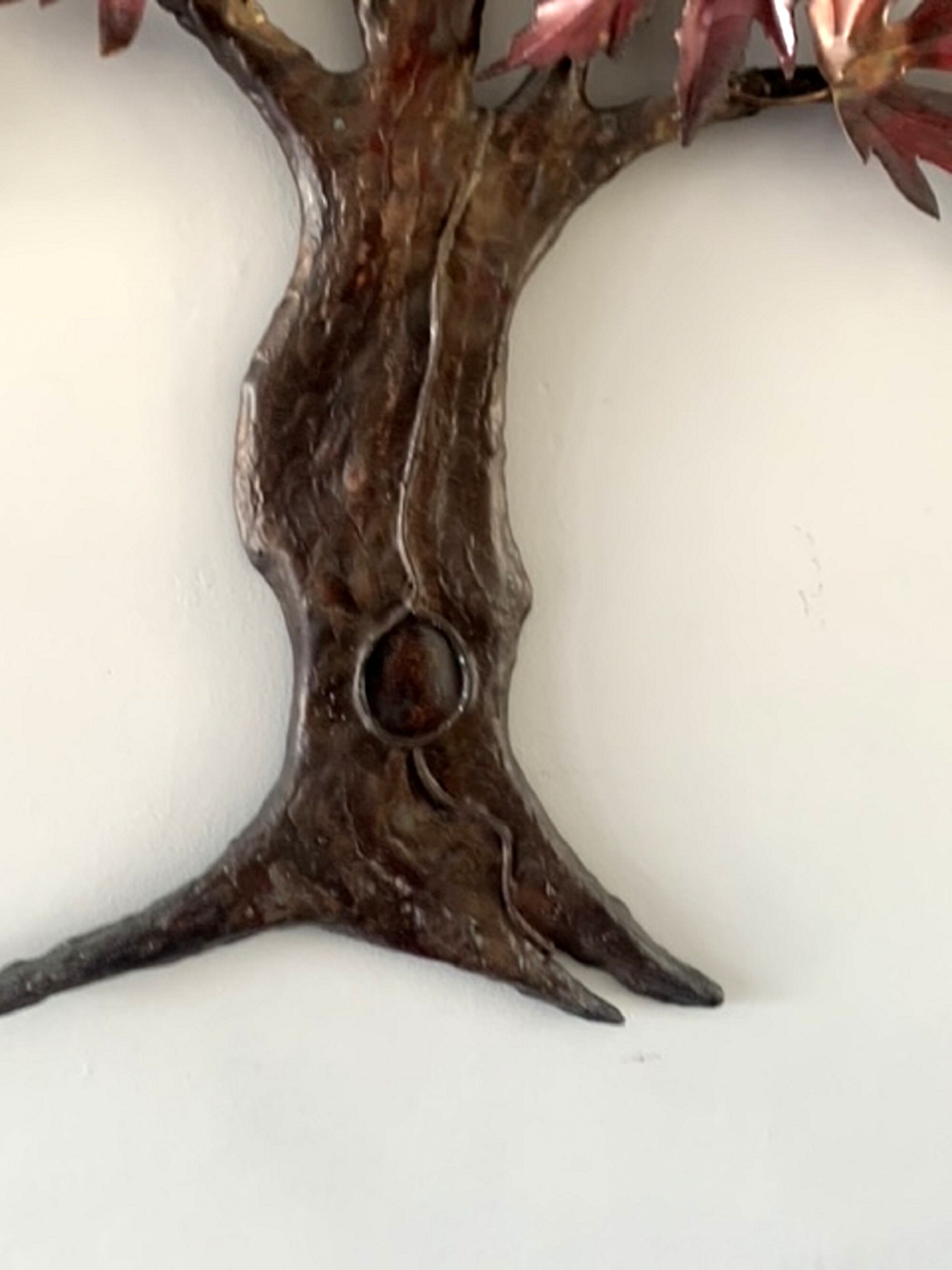 Handcrafted Copper Maple Tree Wall Sculpture - Etsy