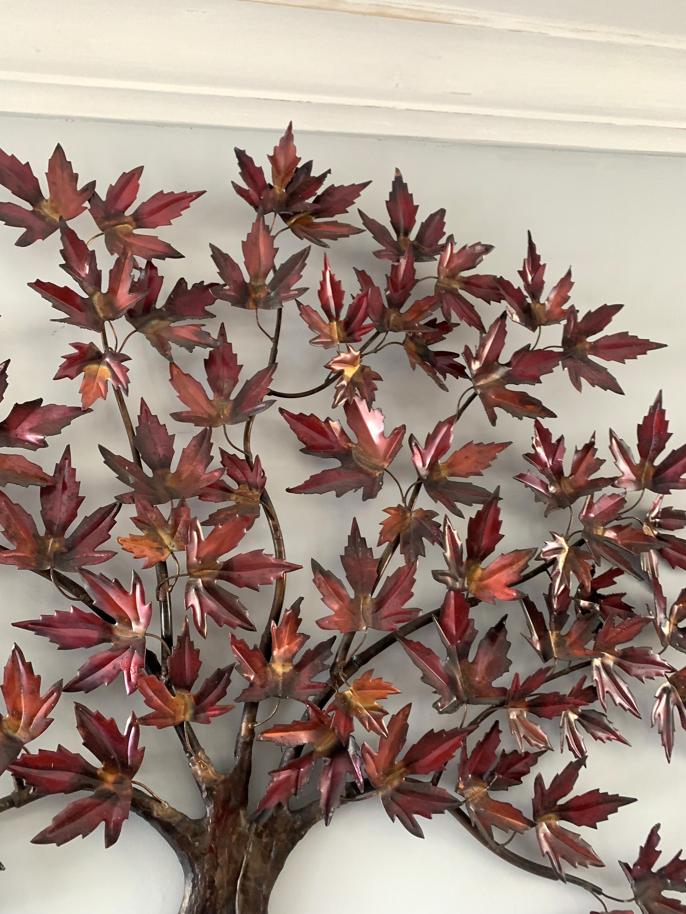 Handcrafted Copper Maple Tree Wall Sculpture - Etsy