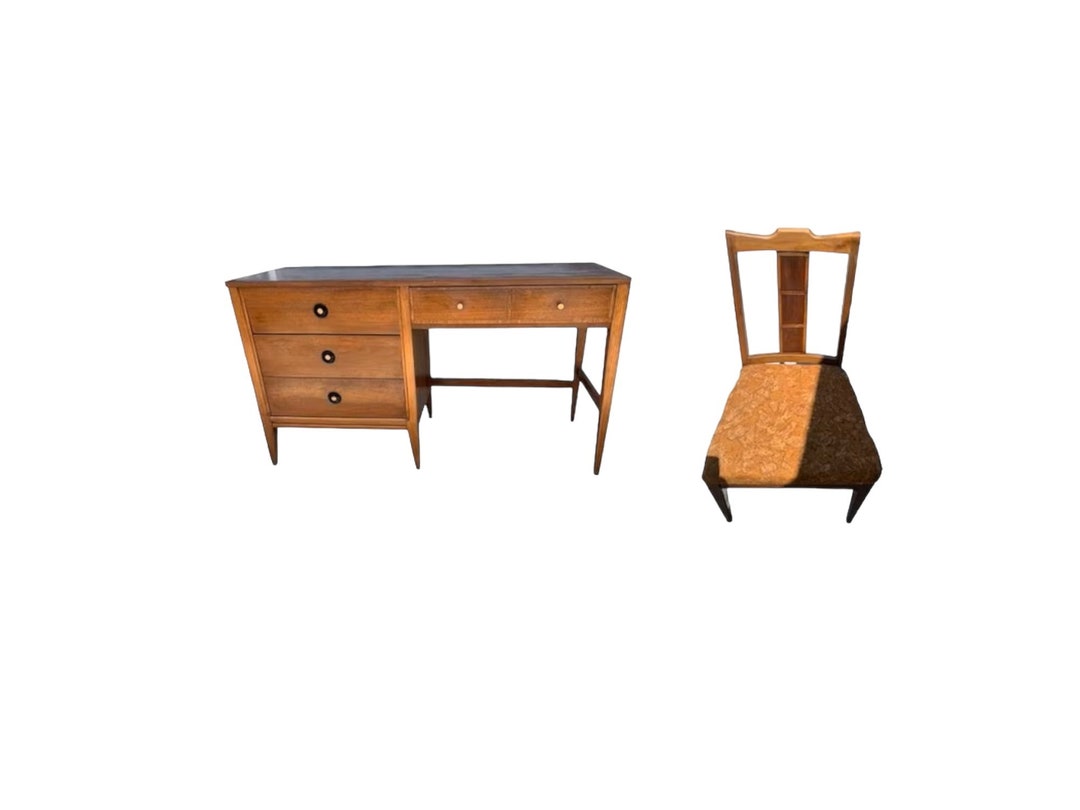 Basic Witz Mid Century Modern Desk and Chair Set - Etsy