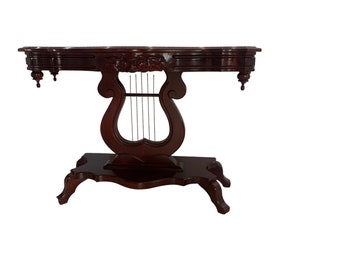 Antique Harp Table - Etsy