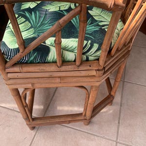 Vintage Chinoiserie Brighton Pavilion Style Tortoise Shell Bamboo Arm ...