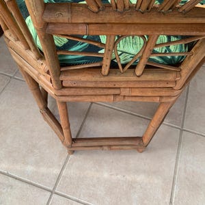 Vintage Chinoiserie Brighton Pavilion Style Tortoise Shell Bamboo Arm ...