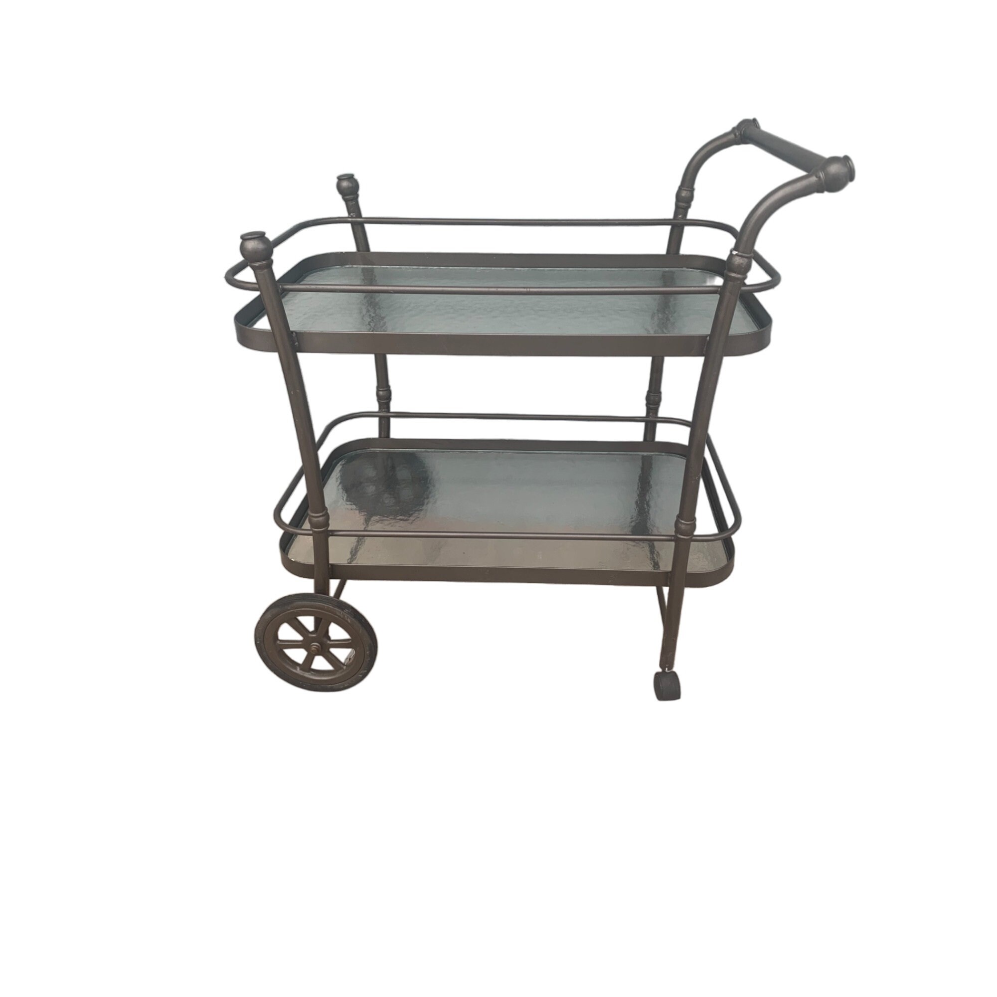 Cast Aluminum Two Tier Bar Server Cart - Etsy