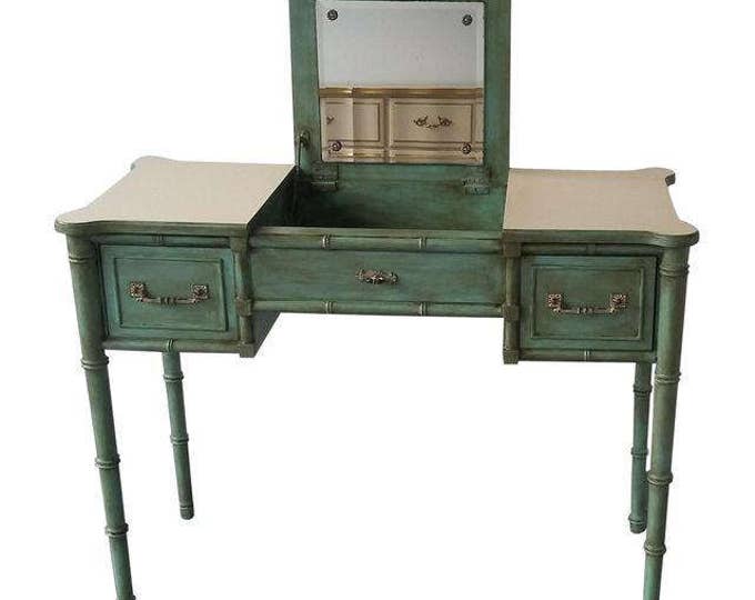 Henry Link Faux-bamboo Vanity - Etsy