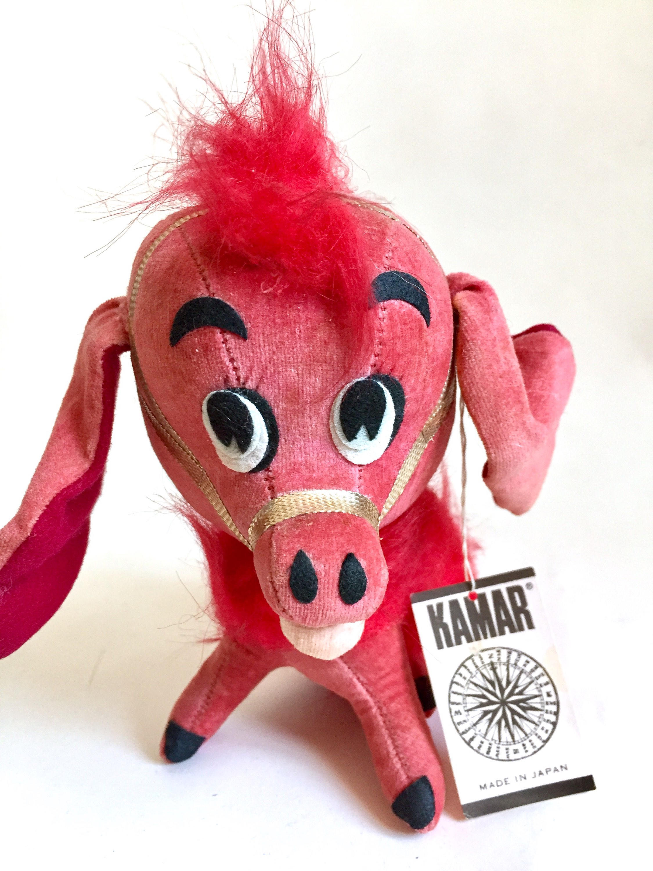 Vintage 1967 Kamar 6 Red Kitschy Tijuana Donkey Plush - Etsy