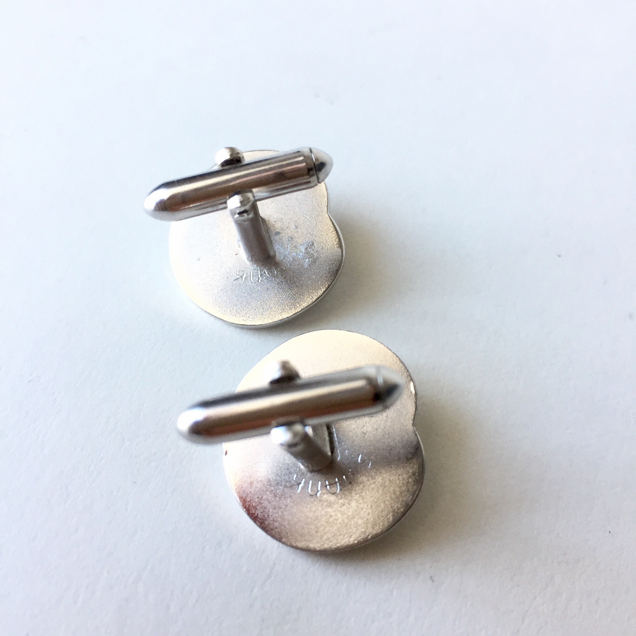 Vintage Swank Mens Silver Tone Pearl Seashell Conch Sea Nautical ...