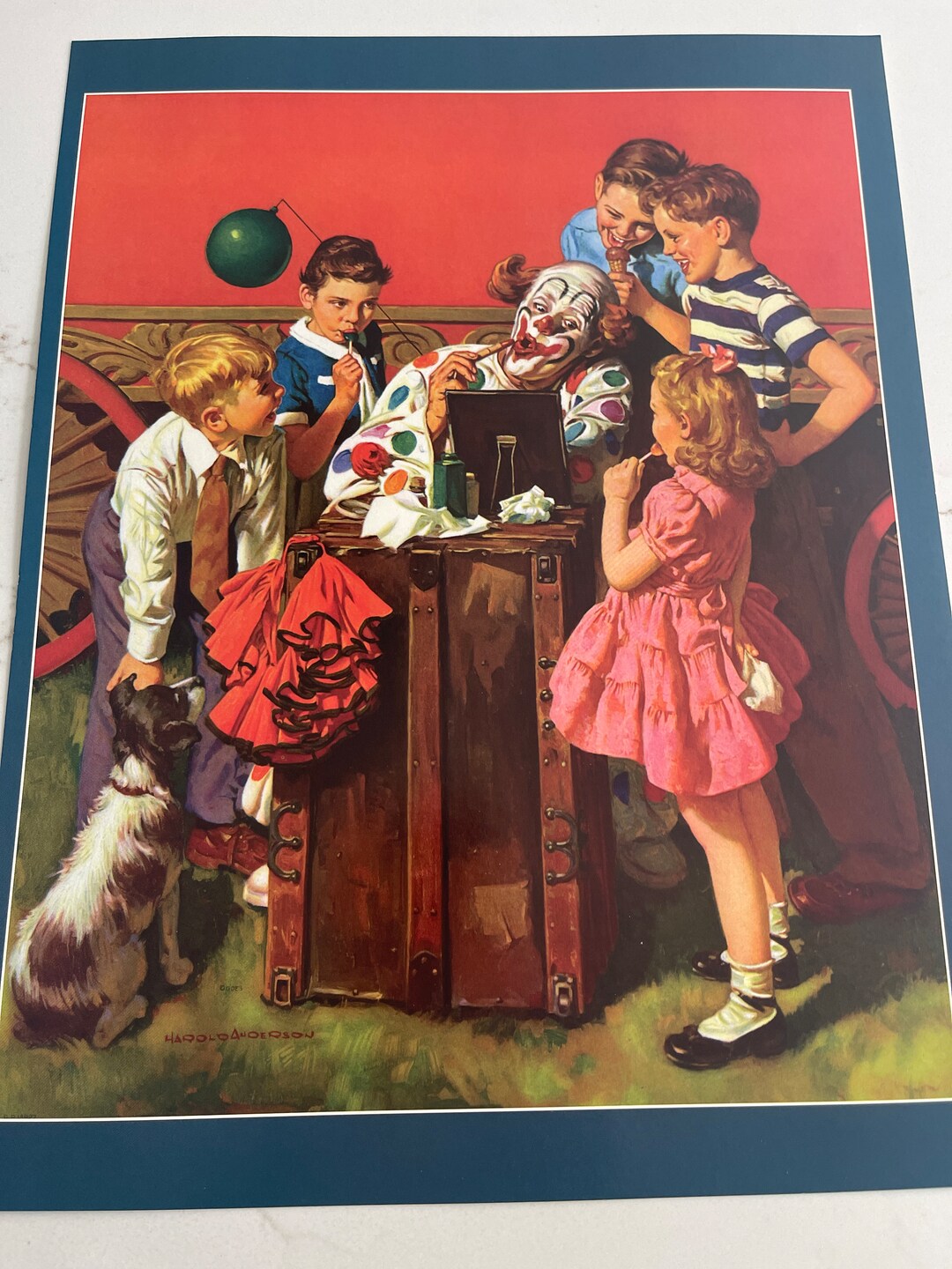 Harold Anderson, 2002, Reprints, 1950's Artwork, Clown, Children ...