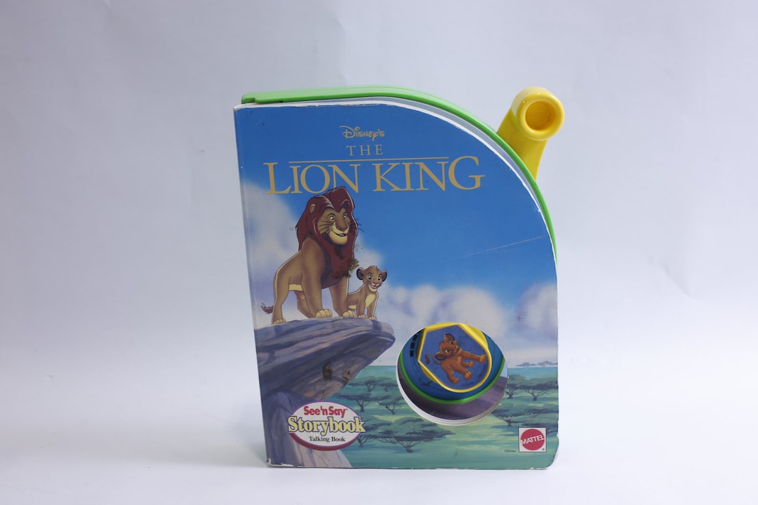 The Lion King See'n Say Storybook Talking Book Mattel - Etsy