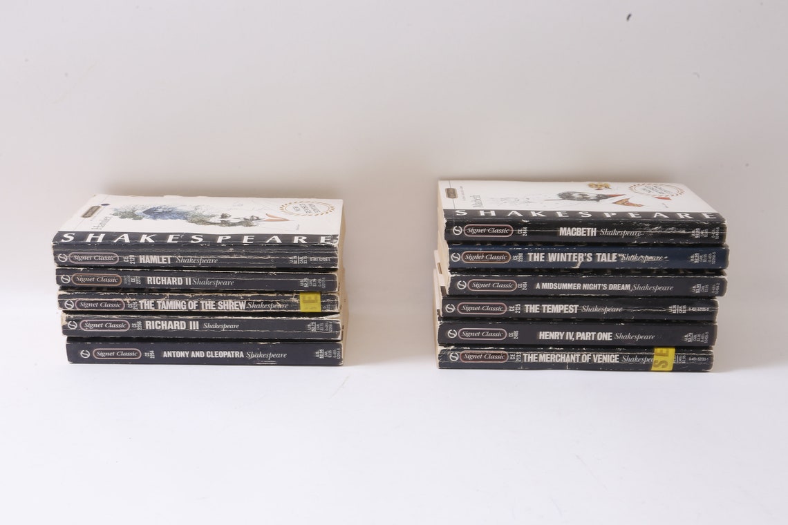 Shakespeare Book Set Signet Classic Comedies Tragedies - Etsy